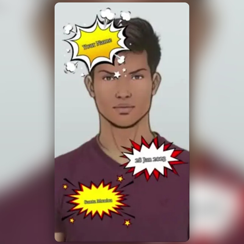 Comic Book Style Lens by Man Like Mac 🤪 - Snapchat Lenses and Filters