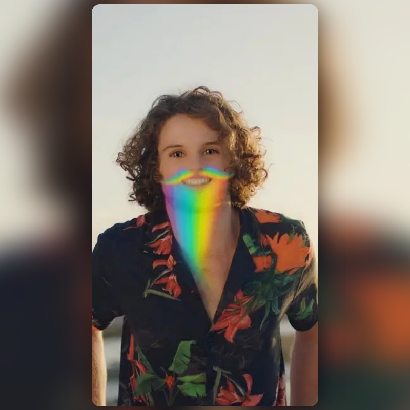 Rainbow Beard Filter by Snapchat | Snapchat Lenses