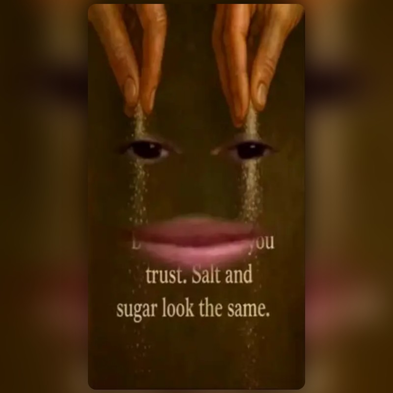 Salt and suger Filter by Noorulعin Ali (Nooray) | Snapchat Lenses