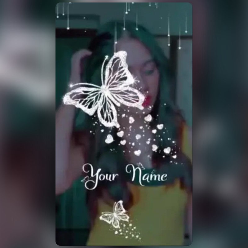 Butterfly Font Filter by Sunny Bahadurpuria🎥 | Snapchat Lenses