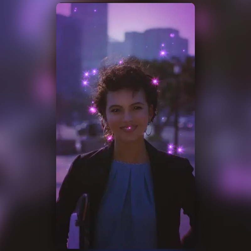 Purple Sparkles Filter by Snapchat | Snapchat Lenses
