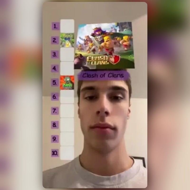 Rank Mobile Games Filter by Diy | Snapchat Lenses