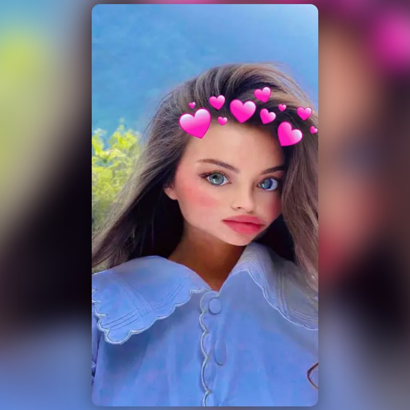 Funny Pink Heart Filter by 👸🏻 QUEENs Filter ⚘️🦋🧜🏻‍♀️ | Snapchat Lenses