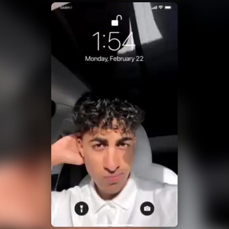 iOS Lock Screen Filter by saaim | Snapchat Lenses