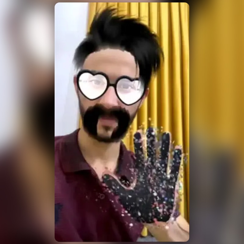 Black Mustache Filter by Zhyar C | Snapchat Lenses