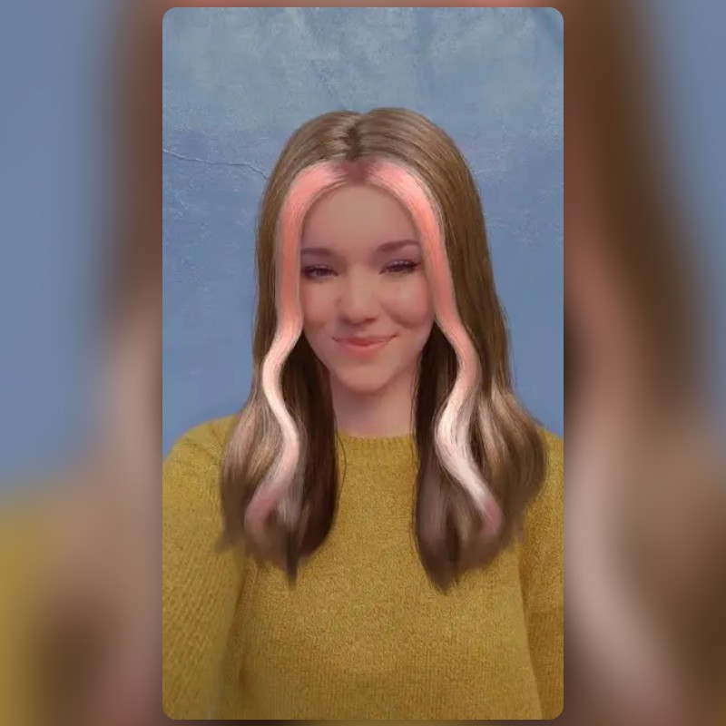 Pink Strands Lens by Snapchat - Snapchat Lenses and Filters