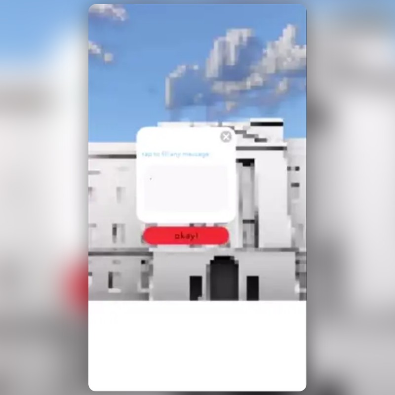 pixelated message Lens by Under25AmPa - Snapchat Lenses and Filters