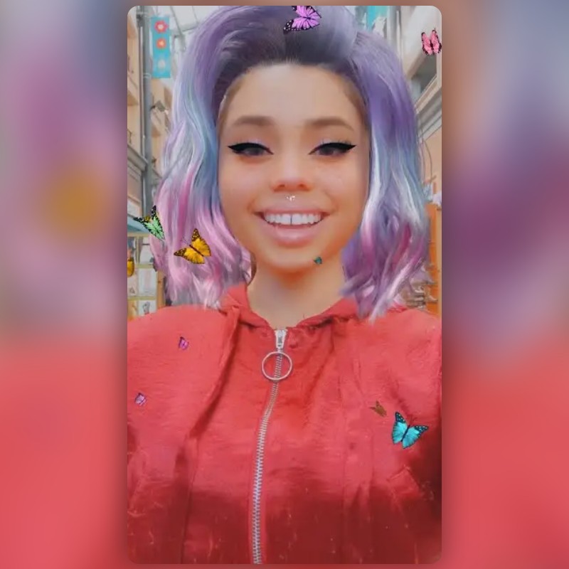 Butterfly Look Lens by Snapchat - Snapchat Lenses and Filters