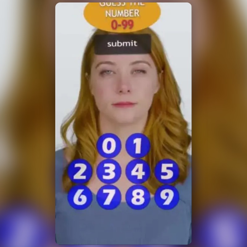 Guess the Number Lens by maddox bouldin - Snapchat Lenses and Filters