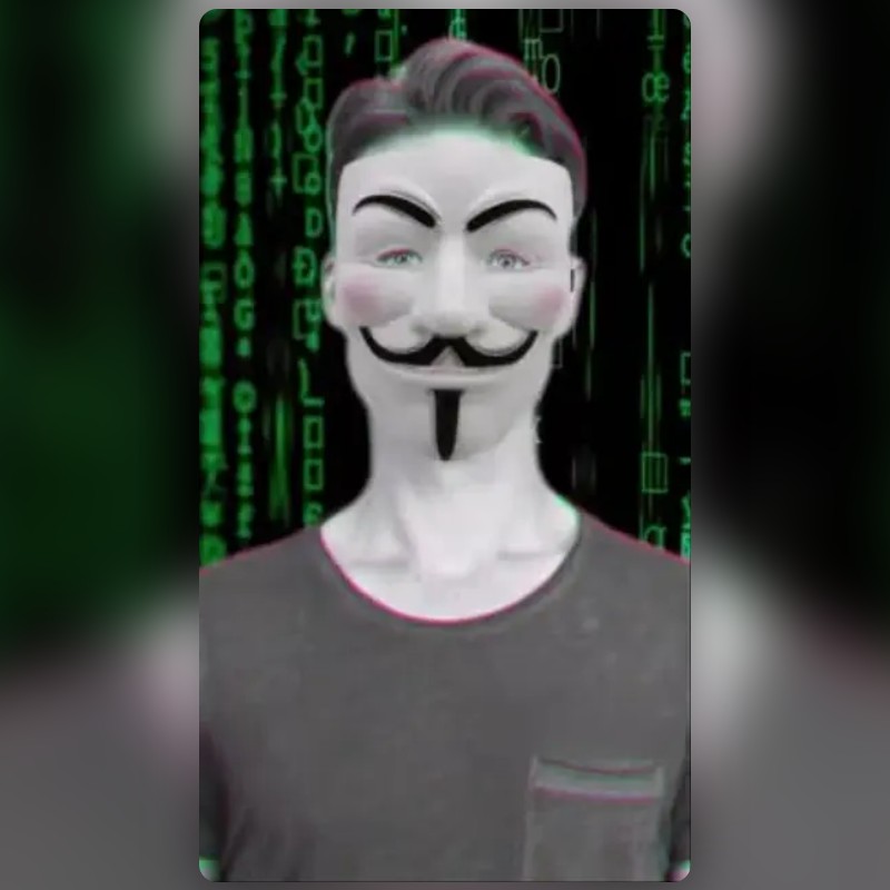 anonymous hacker Lens by Under 25 Rvce - Snapchat Lenses and Filters
