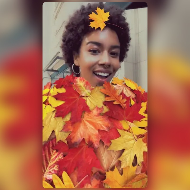 Autumn Leaves Lens by Snapchat - Snapchat Lenses and Filters