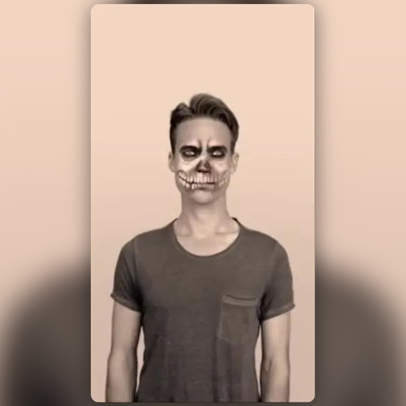 skull face makeup Filter by Salvier Dmello | Snapchat Lenses