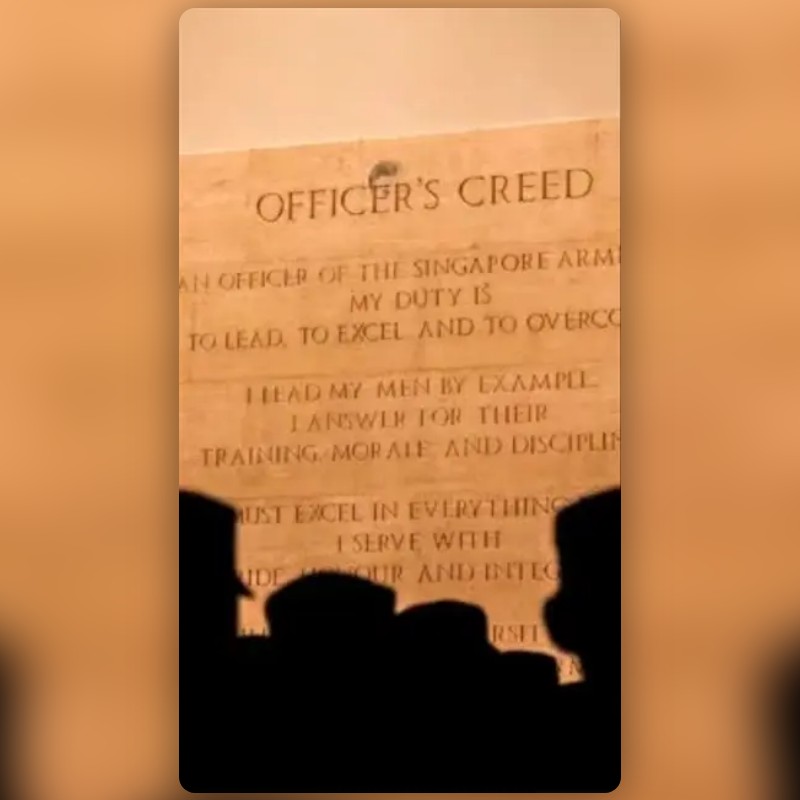 OCS Officers Creed Lens by Aurelius Yeo - Snapchat Lenses and Filters
