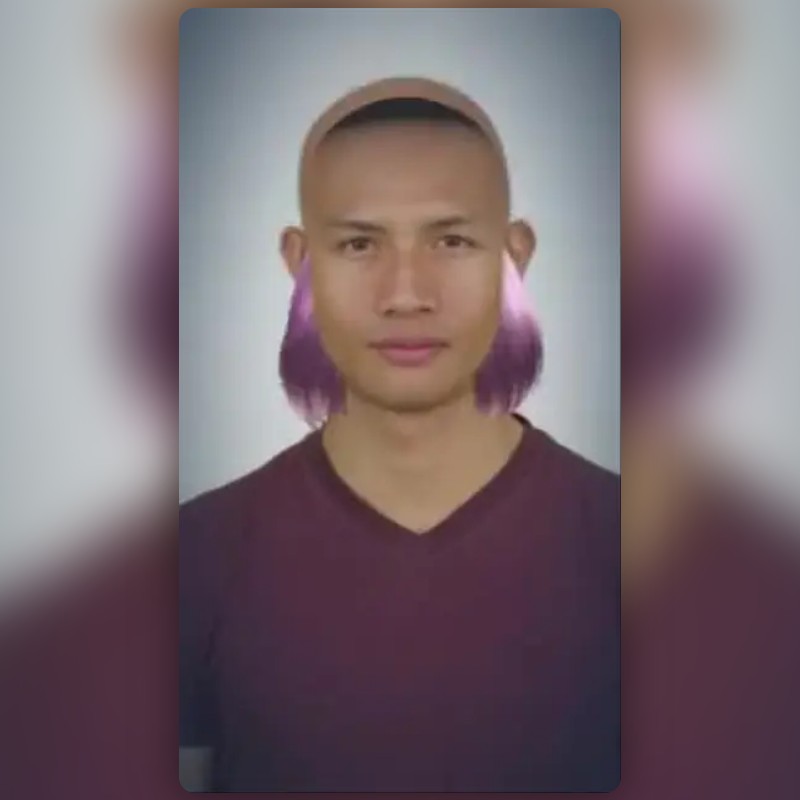 Pink Hair Lens by e2e_mylenses - Snapchat Lenses and Filters