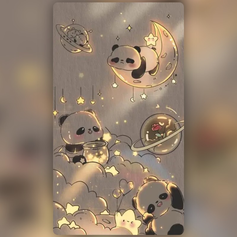 Golden Panda Filter by Mikrokosmos | Snapchat Lenses