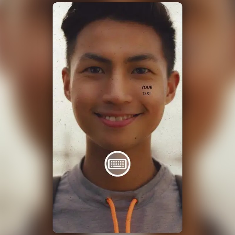 Text on Face Lens by Snapchat - Snapchat Lenses and Filters