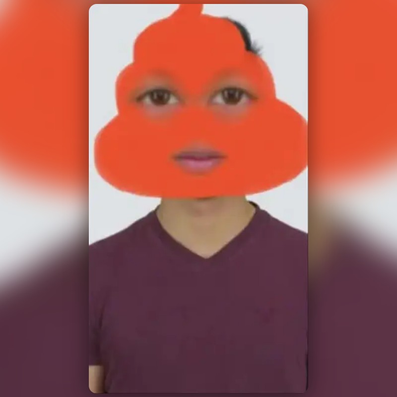 Orange Poop Filter by Leoni Angela | Snapchat Lenses