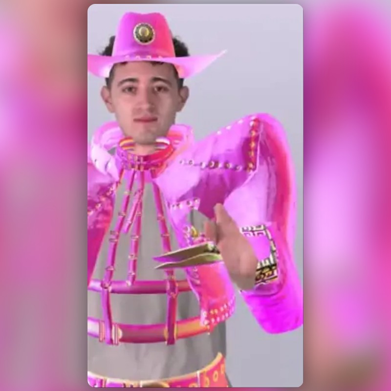 Yeehaw Pink Cowboy Lens by Don Allen III - Snapchat Lenses and Filters