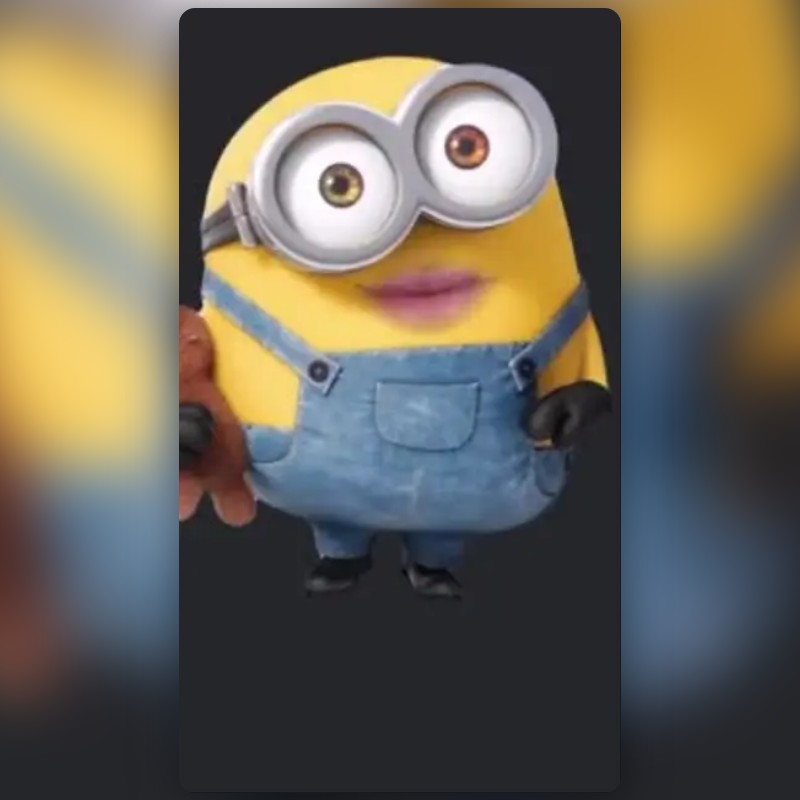 Bob the Minion Lens by c̷a̷d̷e̷n̷ - Snapchat Lenses and Filters