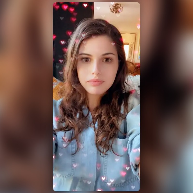 Floating Tiny Hearts Filter by Snapchat | Snapchat Lenses