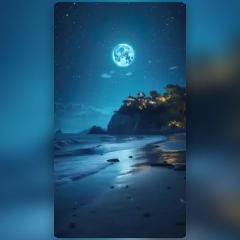 Blue Moon & Beach Lens by Dj Navi Jain - Snapchat Lenses and Filters