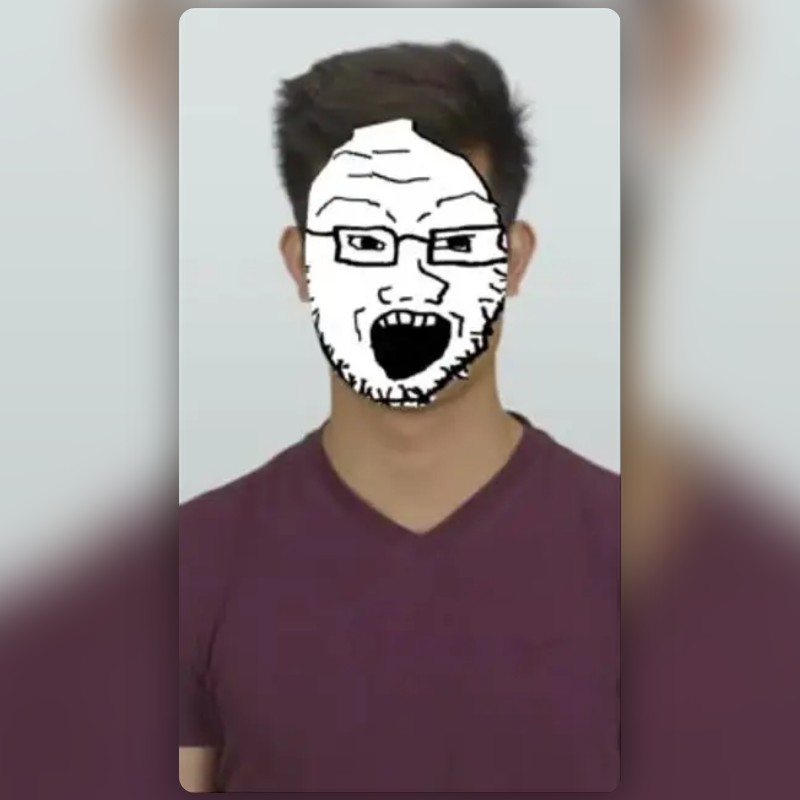 Redditor Wojak Lens by Isaac Koczwara - Snapchat Lenses and Filters