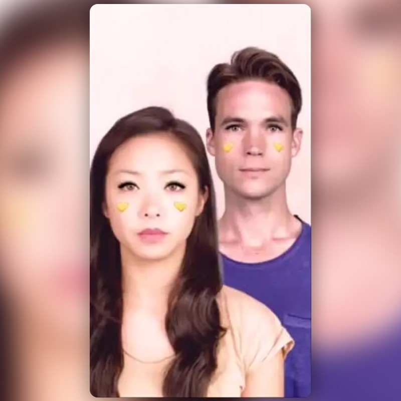 Yellow-Heart Filter by عذب المشاعر | بدور محمد | Snapchat Lenses