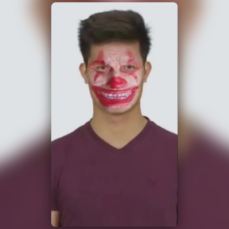 naughty clown Lens by Luis Serra - Snapchat Lenses and Filters