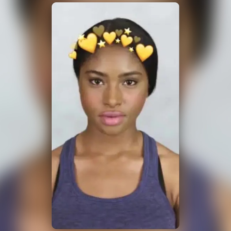 Yellow Heart Filter by Zosieńka | Snapchat Lenses