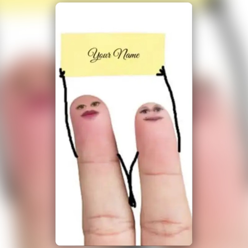 Finger Fun Name Filter by Man Like Mac | Snapchat Lenses