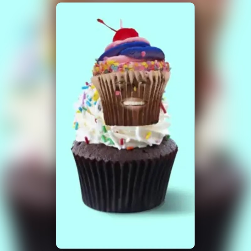 cupcake face Lens by Snapchat - Snapchat Lenses and Filters