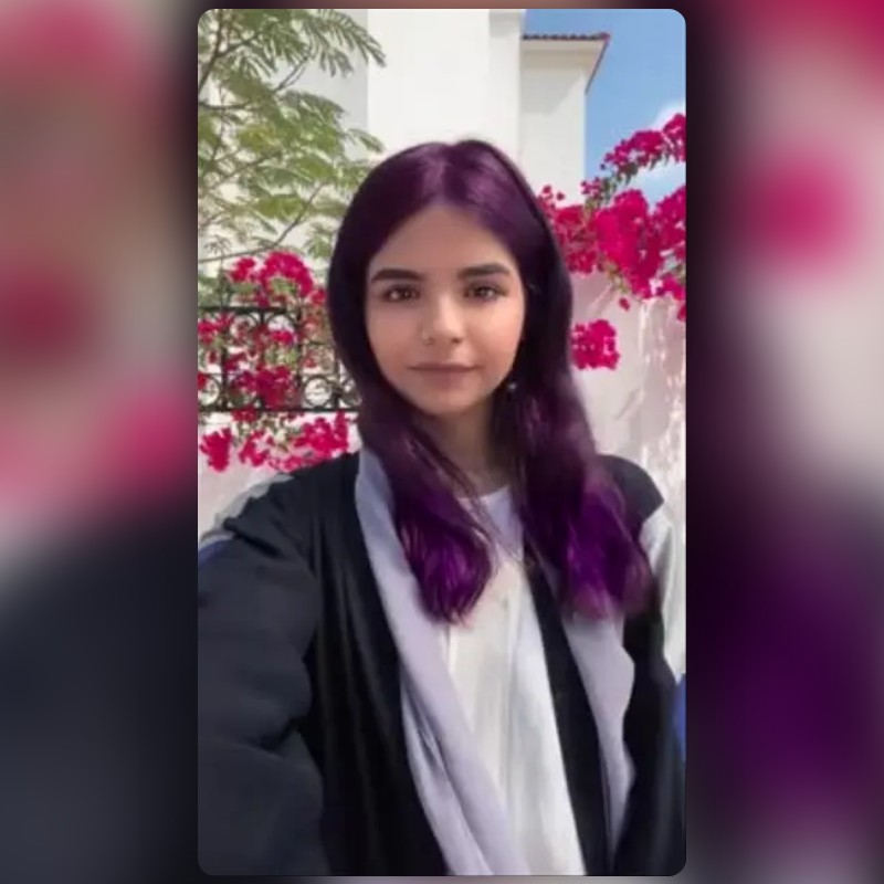 Purple Hair Color Filter by Priyanshi | Snapchat Lenses