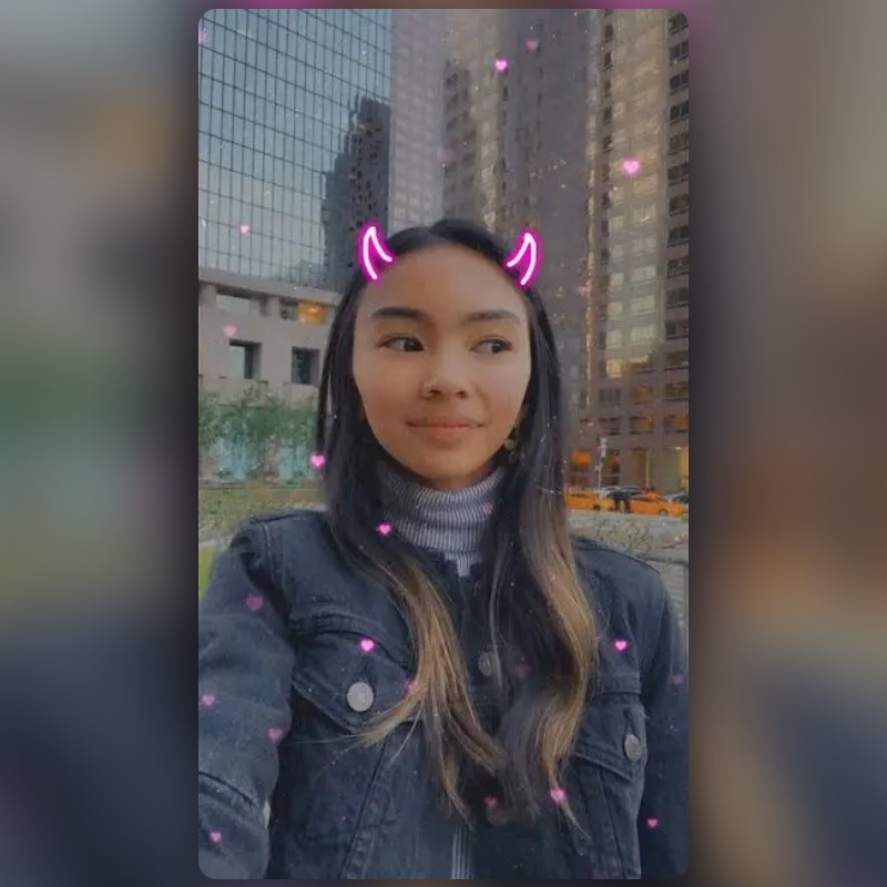 Lovely Neon Devil Filter by Snapchat | Snapchat Lenses