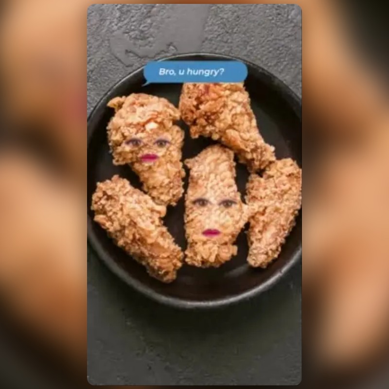 Fried Chicken Chat Lens by 𝒶𝓅𝓅𝓁ℯ🦋 - Snapchat Lenses and Filters