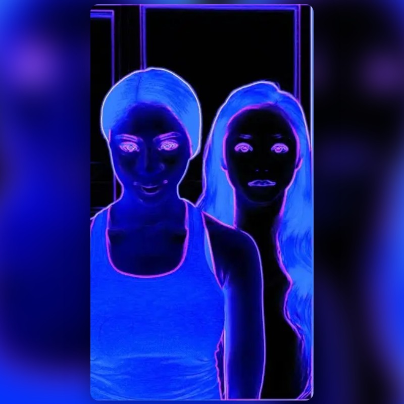 Blue Neon Filter by Snapchat | Snapchat Lenses
