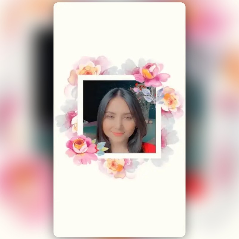 Floral Frame Lens by Snapchat - Snapchat Lenses and Filters