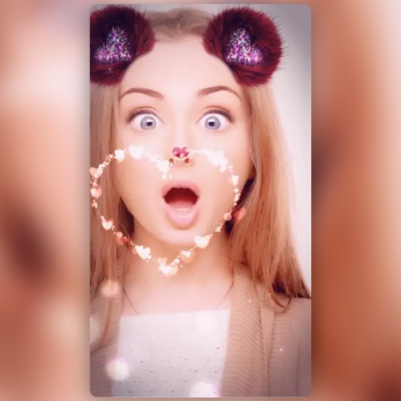 Lovely Teddy Lens by Snapchat - Snapchat Lenses and Filters