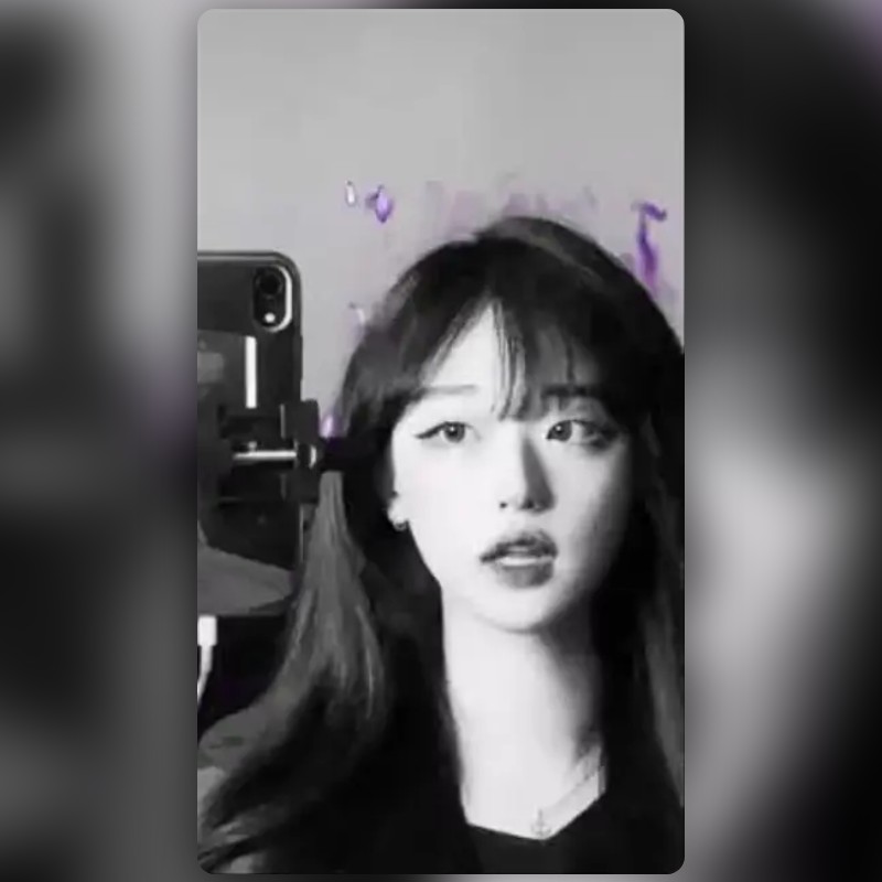 BW Purple flame Filter by Under 25 Carol D'silva | Snapchat Lenses