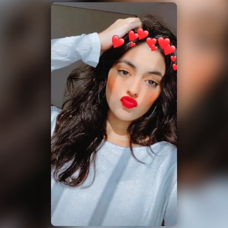 Cute Heart Red Lens by Sunny Bahadurpuria🎥 - Snapchat Lenses and Filters
