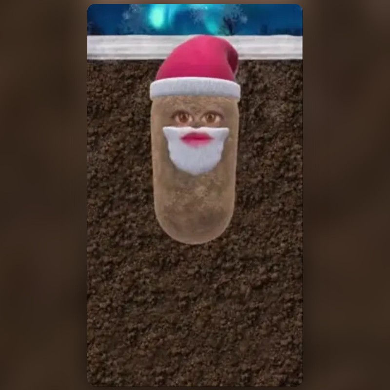 Santa Potato Lens by Phil Walton - Snapchat Lenses and Filters