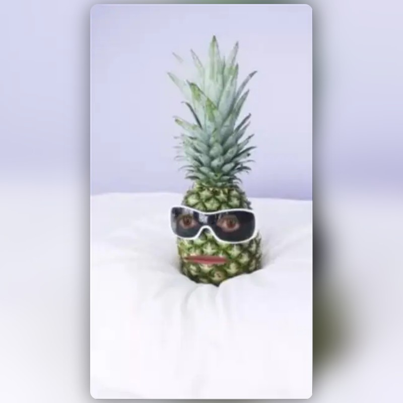 Pineapple Face Lens by Alya🍫 - Snapchat Lenses and Filters