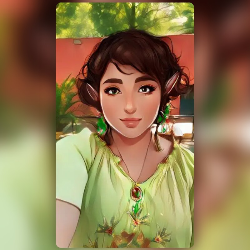 Cute Elf Cartoon Lens by Snapchat - Snapchat Lenses and Filters