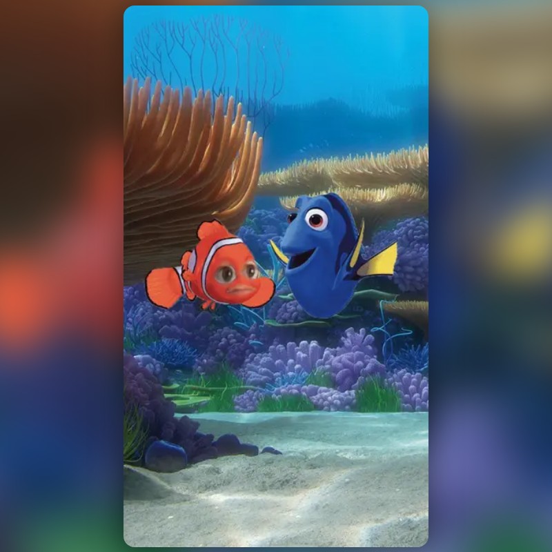 Nemo and Dory Lens by Morgan - Snapchat Lenses and Filters