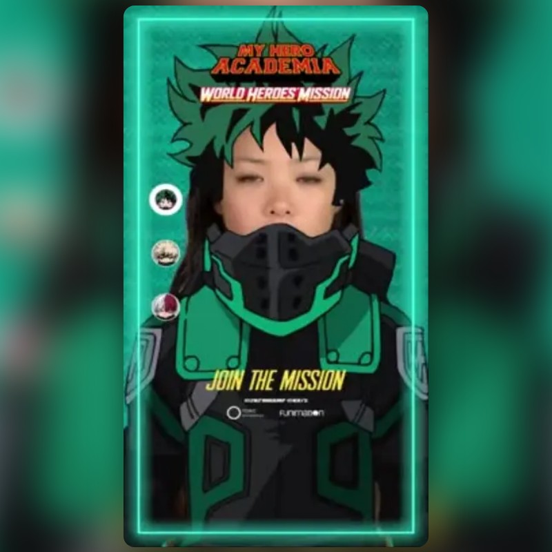 My Hero Academia Filter by Funimation | Snapchat Lenses