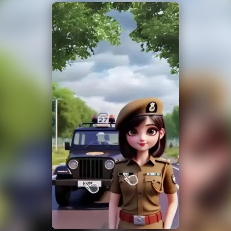 IPS girl OFFICER Filter by Akash___heer | Snapchat Lenses