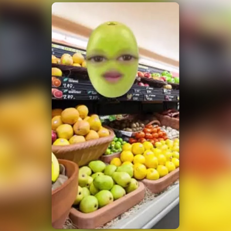 green grape Lens by Chania - Snapchat Lenses and Filters