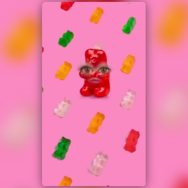 Gummy Bear Lens by Jennifer Natania - Snapchat Lenses and Filters