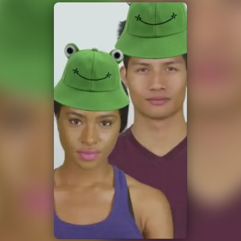 Frog Hat Lens by Brikke - Snapchat Lenses and Filters