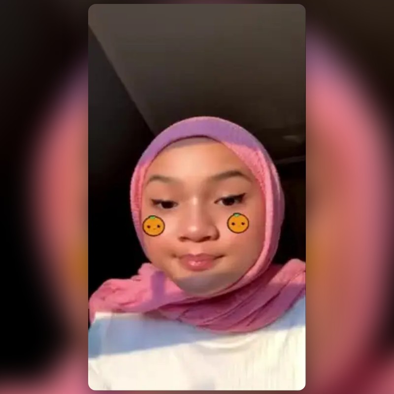 orange vibes Lens by annette - Snapchat Lenses and Filters