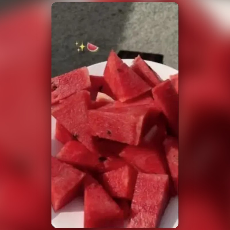 Watermelon Lens by Sara 🦄🌈 - Snapchat Lenses and Filters